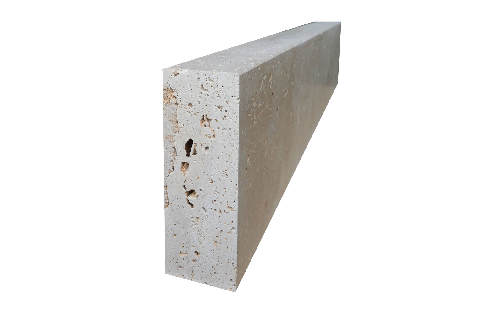 Randstein Travertin 100x20x8 zur Terrassenumrandung